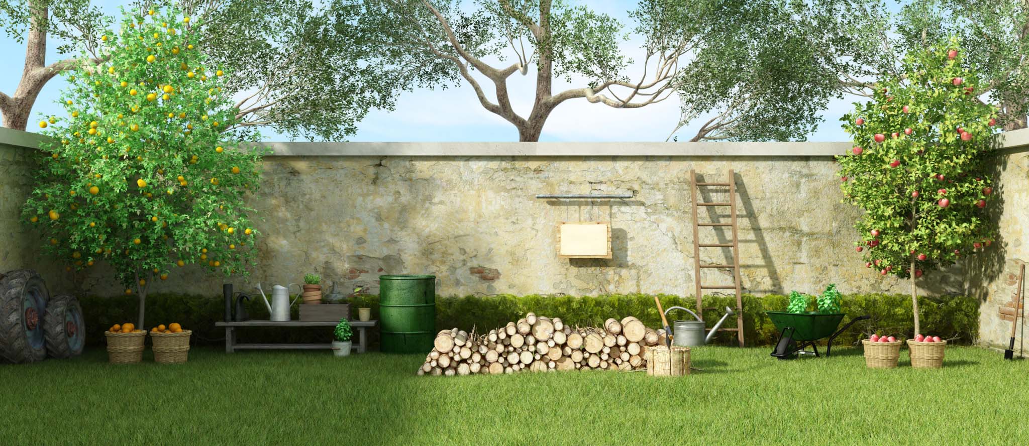 Le mur, une idée à mûrir pour clôturer les petits jardins - Lorraine ...